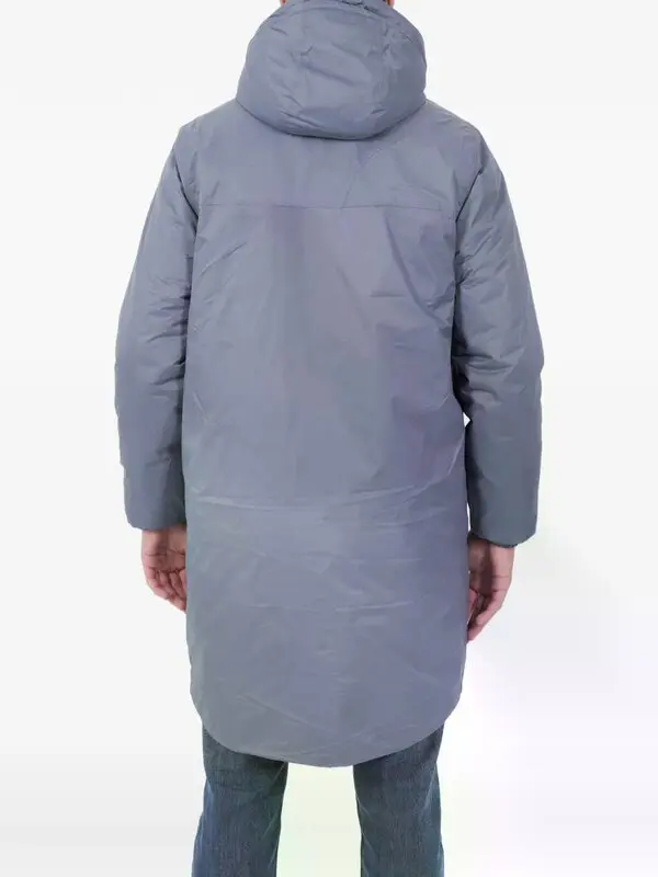 K-WAY Le Vrai 3.0 Eiffel Orsetto Hooded Coat - Grey