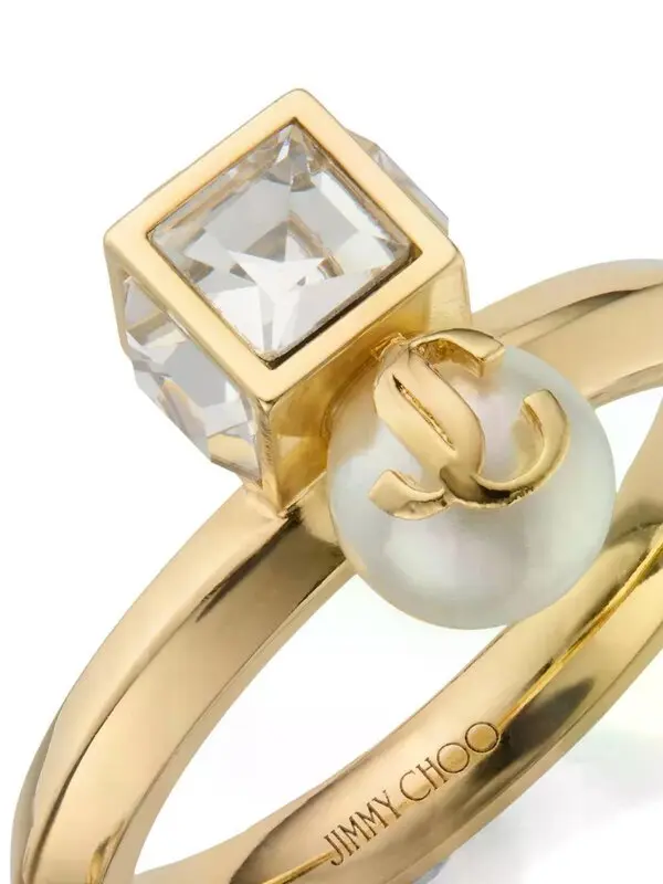JIMMY CHOO Jc Pearl Cube Ring