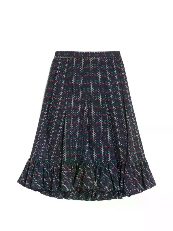 Valentino Garavani Crepe De Chine Midi Skirt