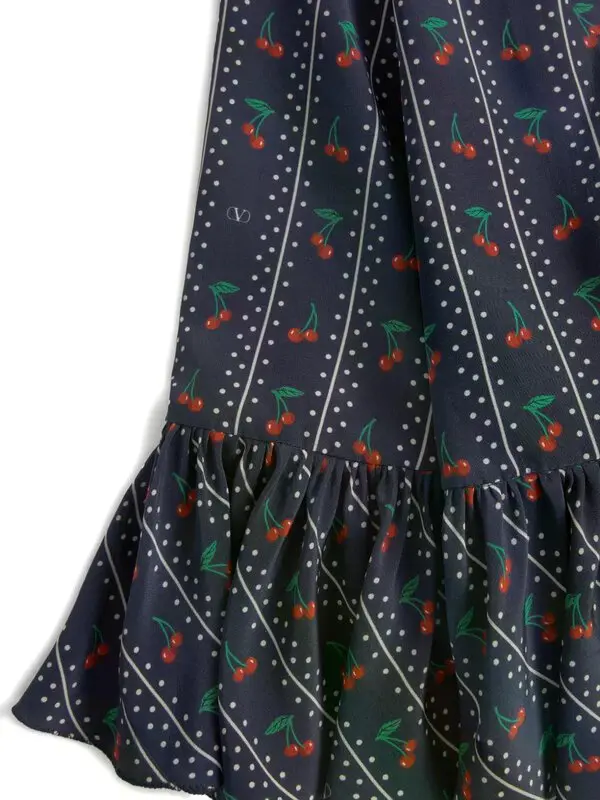 Valentino Garavani Crepe De Chine Midi Skirt