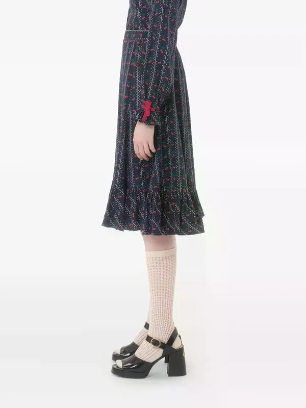 Valentino Garavani Crepe De Chine Midi Skirt