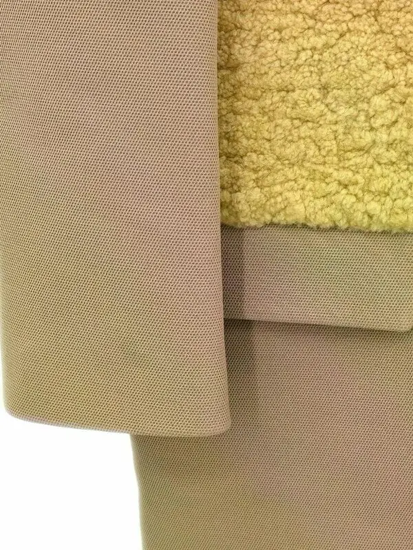 Celine 2010s Shearling-panel Coat
