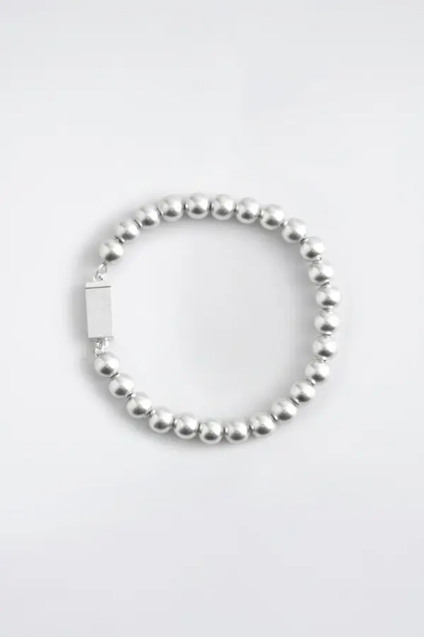 Cos Beaded Bracelet - Silver-colored