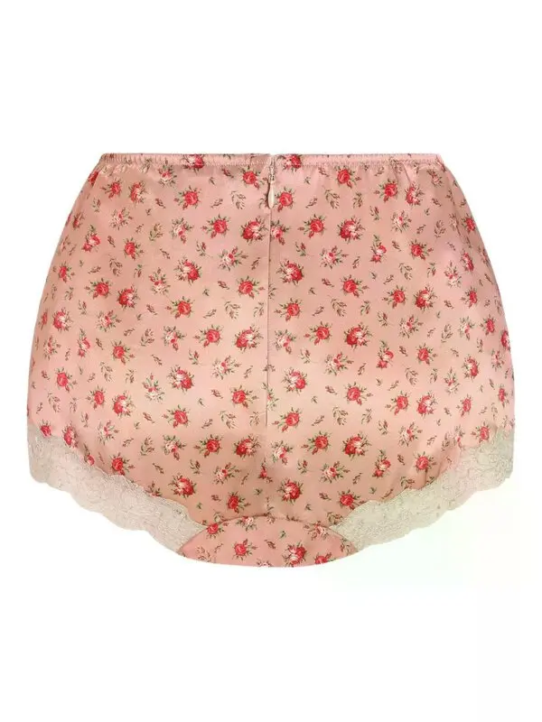 Dolce & Gabbana Floral Lace Briefs - Pink