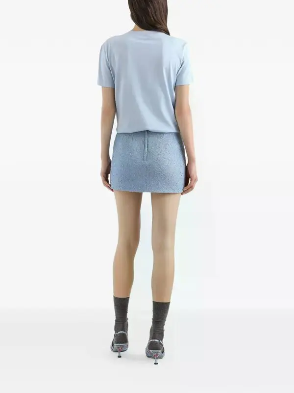 Dolce & Gabbana Logo-embroidered T-shirt - Blue