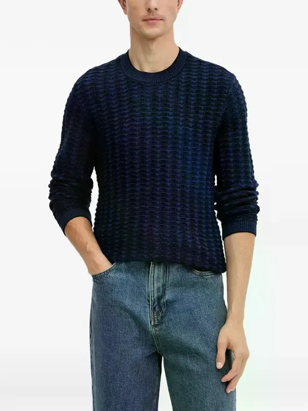 Armani Exchange Textured Crew Neck Sweater