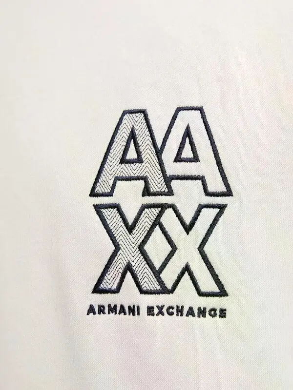 Armani Exchange Logo-embroidered Striped Sweatshirt