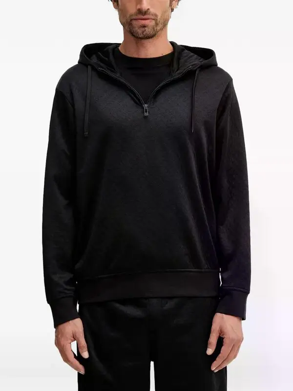Armani Exchange Patterned Zip Hoodie