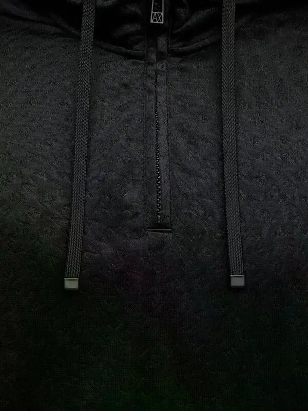 Armani Exchange Patterned Zip Hoodie