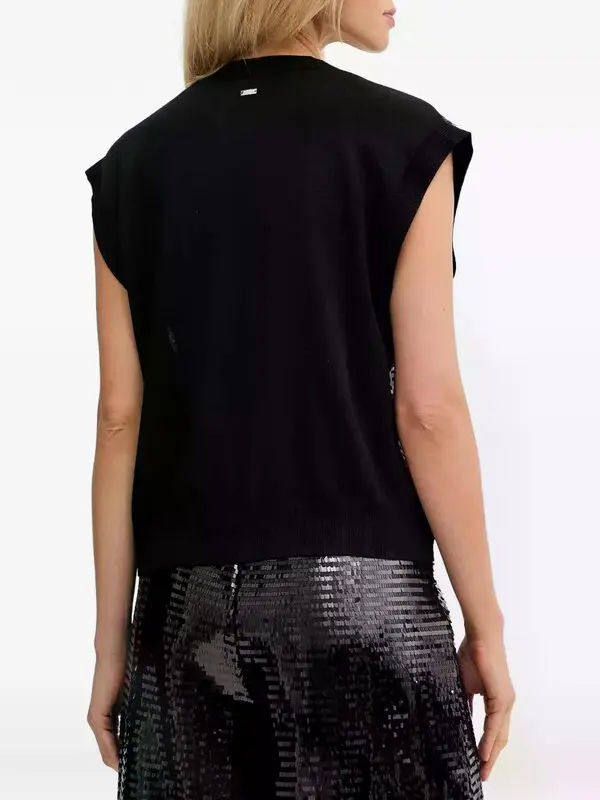 Armani Exchange Sequin Embellished Vest