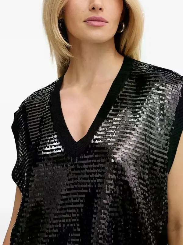 Buy Armani Exchange Sequin Embellished Vest - Black At 5% Off | Editorialist