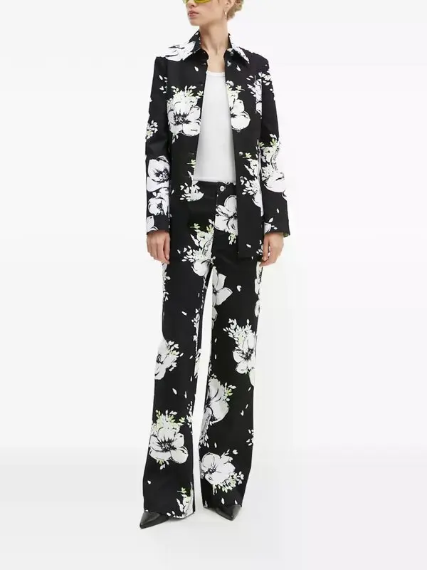 Moschino Floral-print Denim Jacket