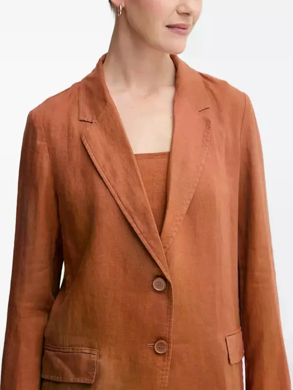 BENETTON Buttoned Linen Blazer