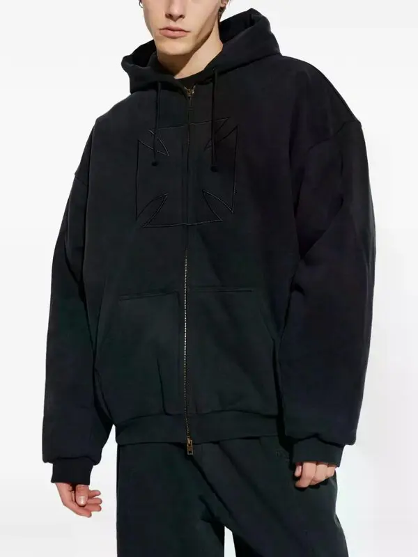 Vetements Embroidered Cross Hoodie