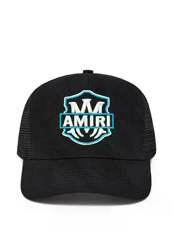 Amiri Emblem Trucker Cap - Black