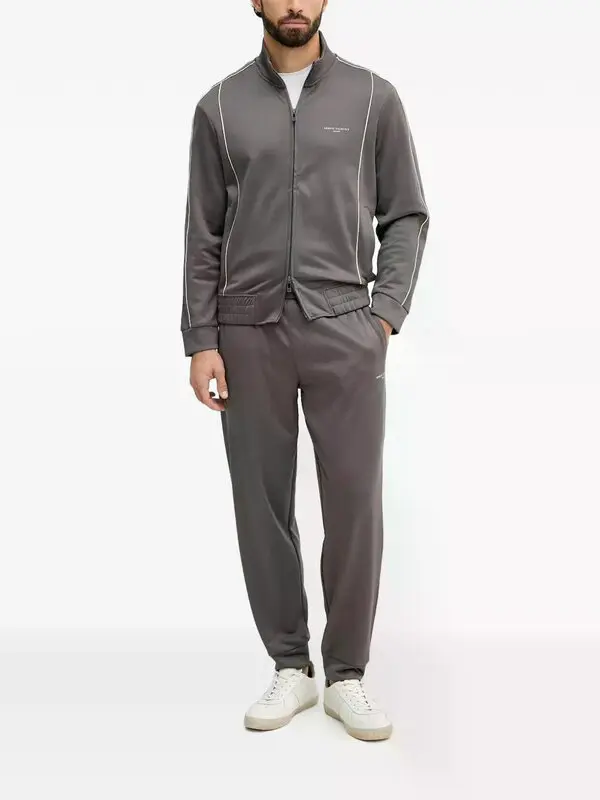 Armani Exchange Zip-up Sweatshirt With Contrast Piping