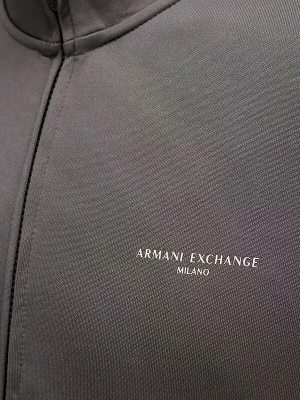 Armani Exchange Zip-up Sweatshirt With Contrast Piping