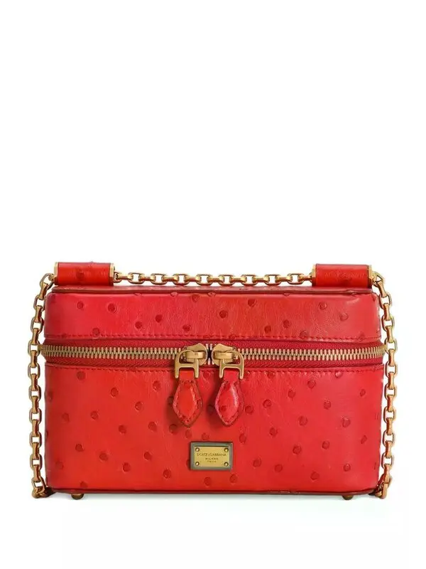 Dolce & Gabbana Textured Shoulder Bag - Red