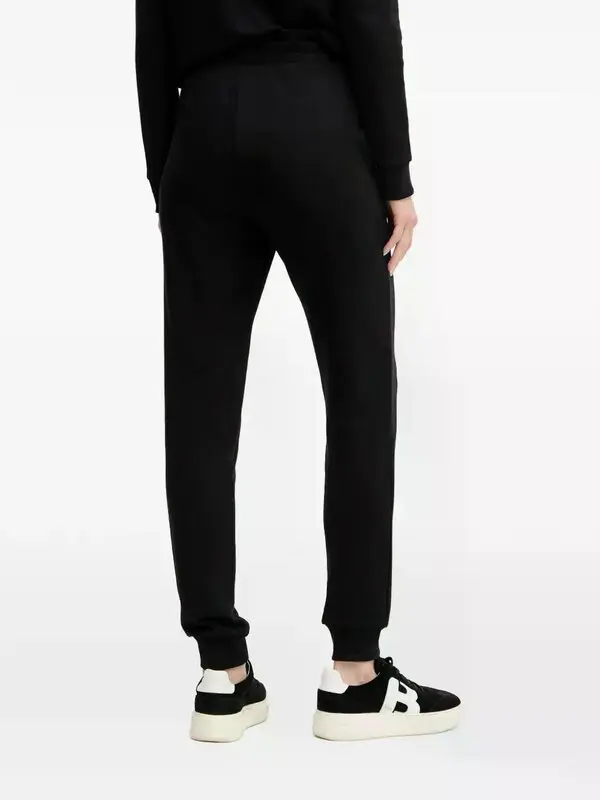 Armani Exchange Logo-detail Drawstring Track Pants - Black