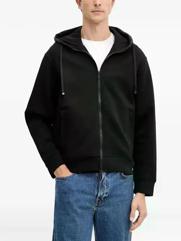 Armani Exchange Quilted Zip-front Hoodie