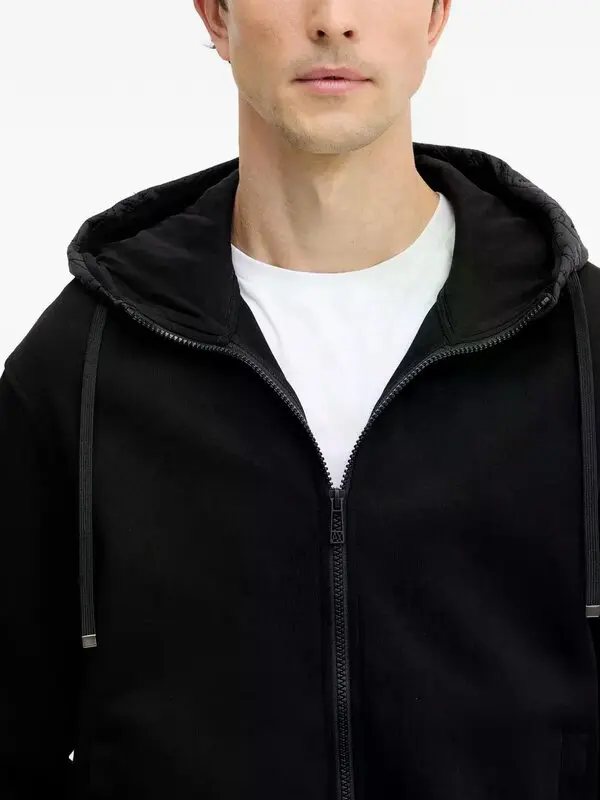 Armani Exchange Quilted Zip-front Hoodie