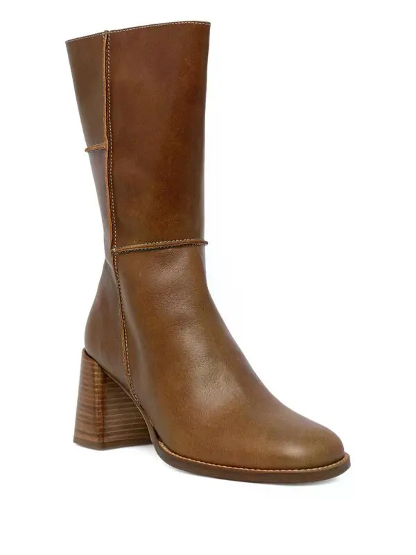 BILLI BI Square-toe Panelled Boots