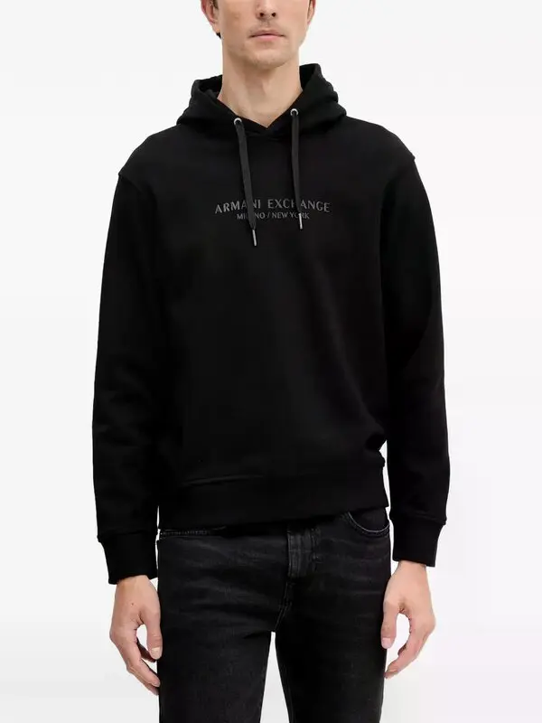 Armani Exchange Long-sleeve Hoodie With Logo Detail