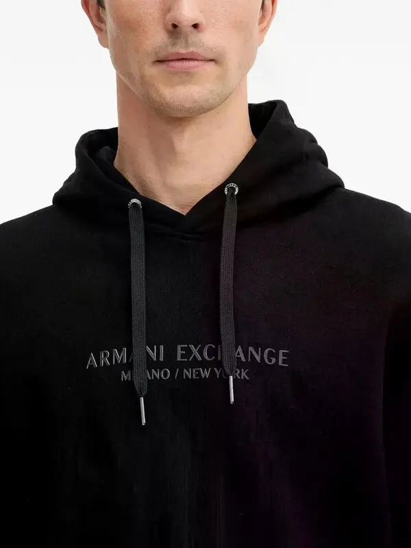 Armani Exchange Long-sleeve Hoodie With Logo Detail