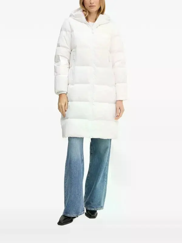 Armani Exchange Hooded Padded Coat - White