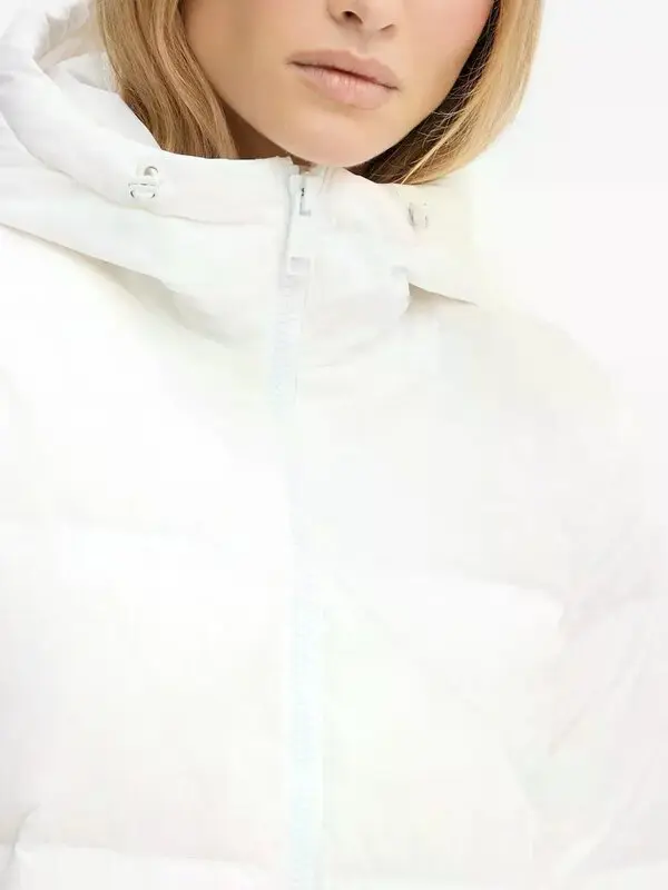 Armani Exchange Hooded Padded Coat - White