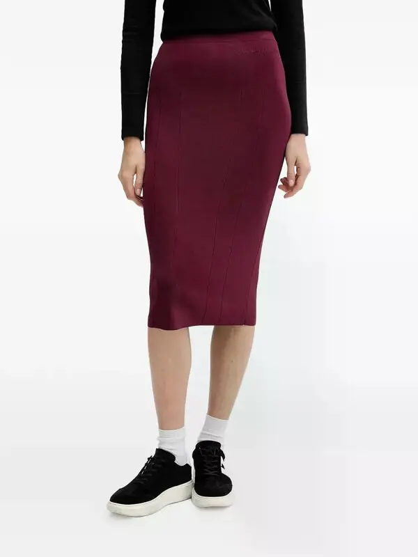 Armani Exchange Panelled Knee Length Skirt