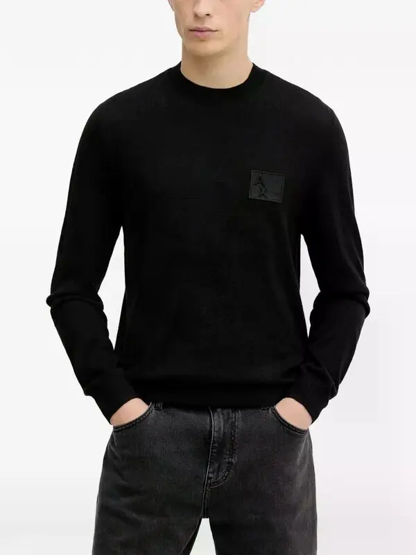 Armani Exchange Appliqué Crewneck Sweater