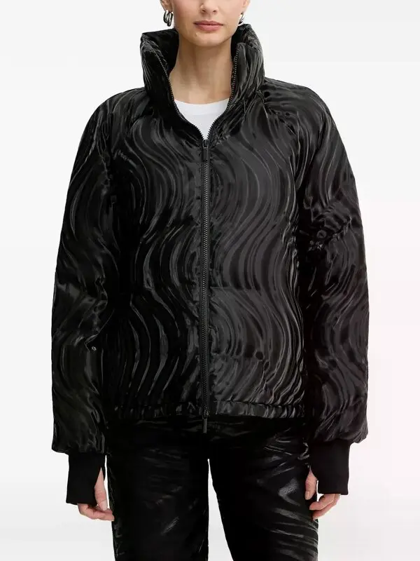 Armani Exchange Wave-pattern Zip-fastening Jacket