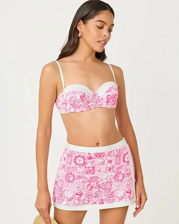 Lilly Pulitzer® Leven Swim Top - Cherry Blossom Pink Lil Fleur De Lilly
