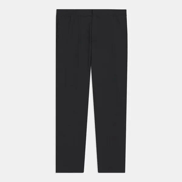 Theory Tapered Drawstring Pant In Bonded Wool Twill