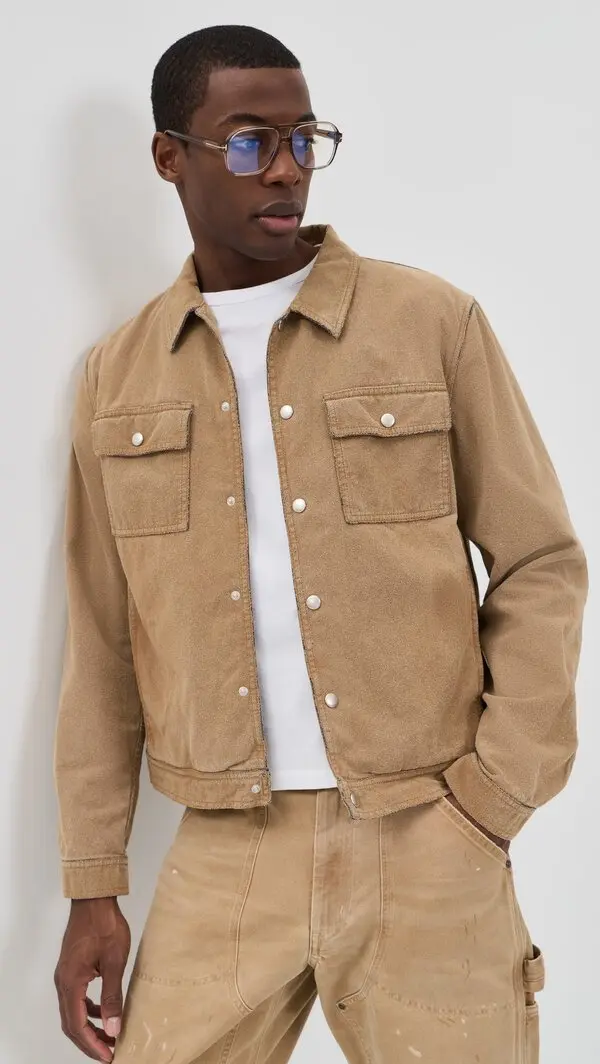 MAISON MARGIELA Faux Suede Sports Jacket