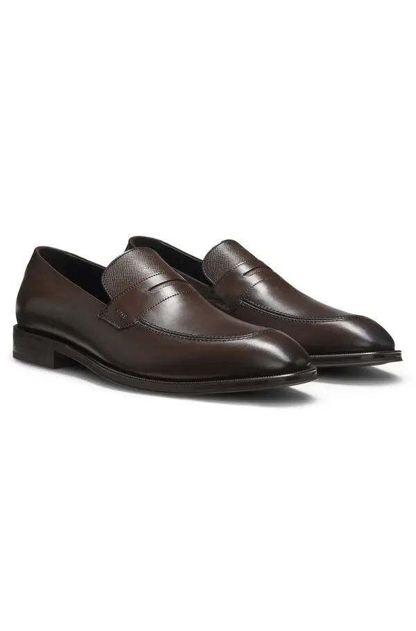 BOSS Leather Loafers - Dark Brown