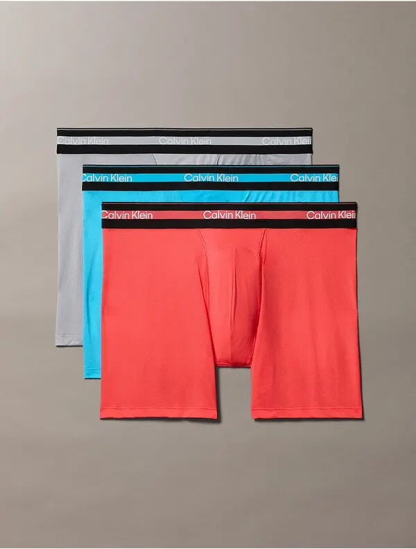 Calvin Klein Icon Active Mesh 3-pack Boxer Brief - Punch Pink Multi