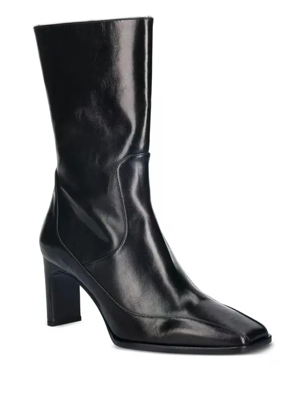 BILLI BI Square-toe Knee-high Boots - Black