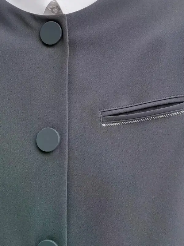 Armani Exchange Button Cropped Jacket