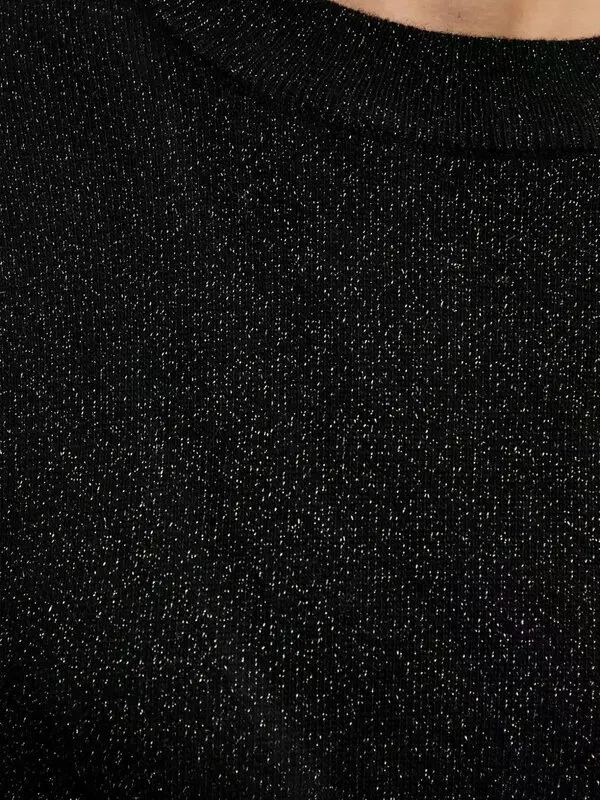 Armani Exchange Round Neck Sweater With Ribbed Trims