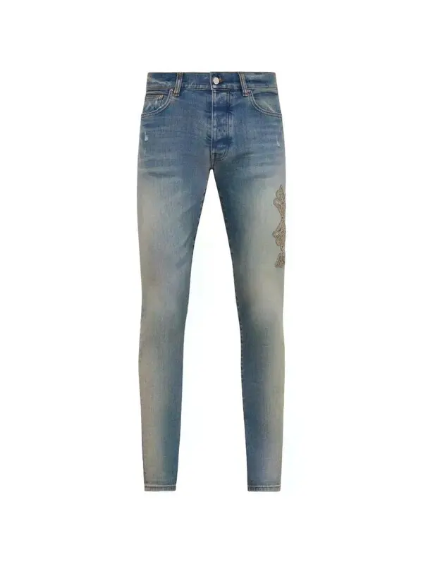 Amiri Appliqué Skinny Jeans