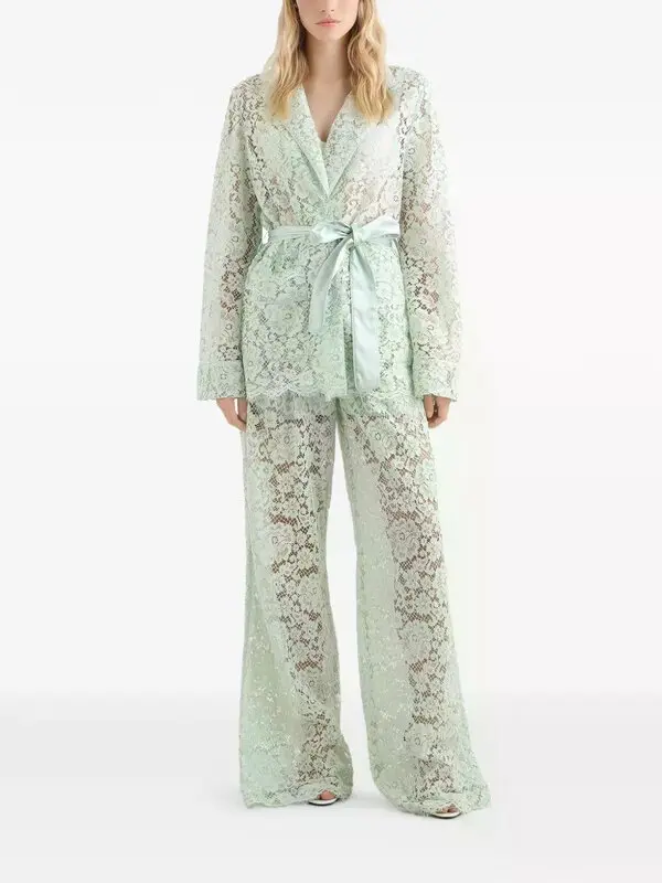 Dolce & Gabbana Floral Lace Palazzo Pants