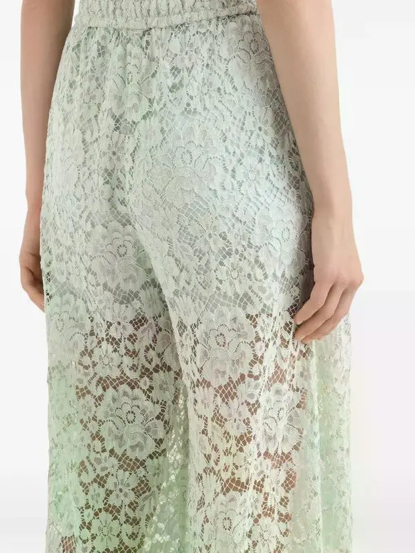 Dolce & Gabbana Floral Lace Palazzo Pants