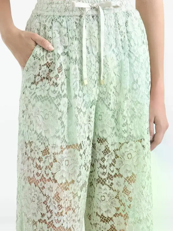 Dolce & Gabbana Floral Lace Palazzo Pants