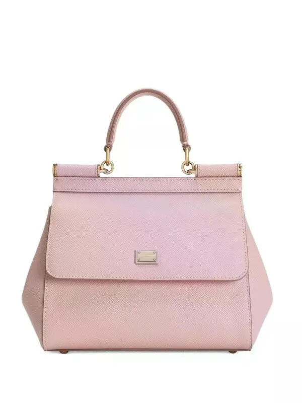 Dolce & Gabbana Dauphine Calfskin Small Sicily Handbag - Pink