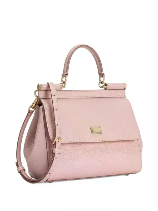 Dolce & Gabbana Dauphine Calfskin Small Sicily Handbag - Pink