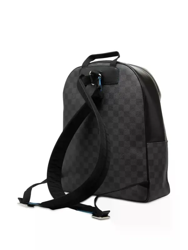 LOUIS VUITTON 2019 Limited Edition Damier Graphite Logo Rainbow Josh Backpack - Black