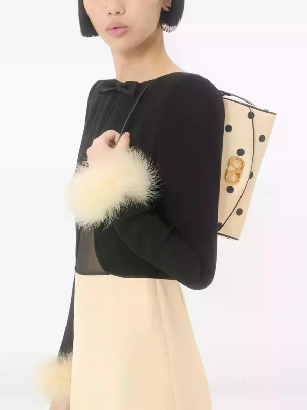 Valentino Garavani Small Devain Plus De Pois Shoulder Bag