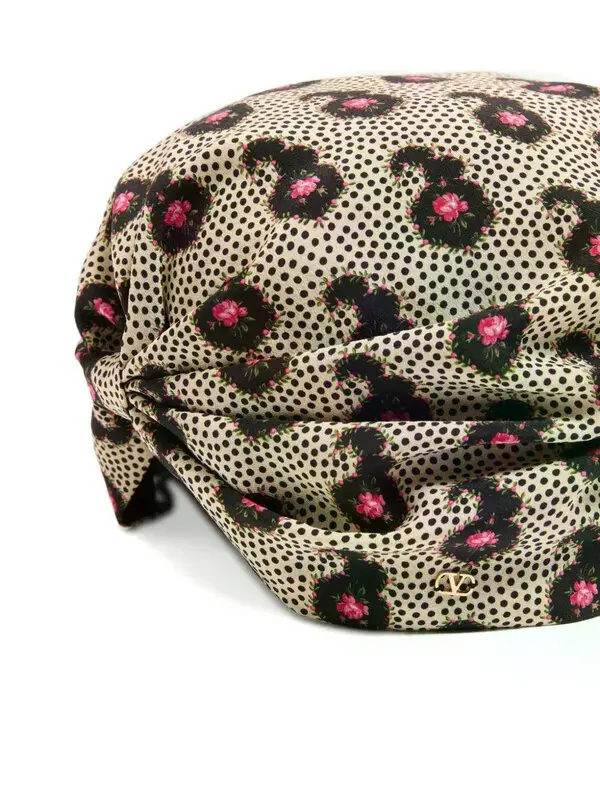 Valentino Garavani Printed Silk Headwear